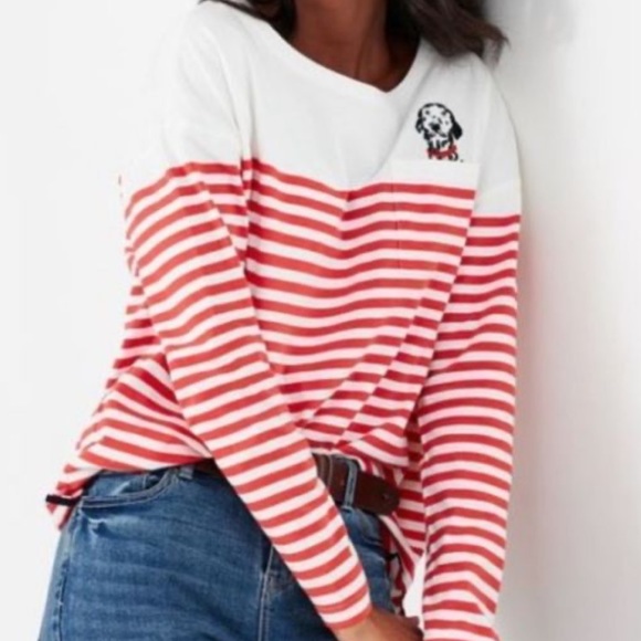Joules | Tops | Joules Red Dalmatian Striped Size Us 2 Dalmatian Dog In ...